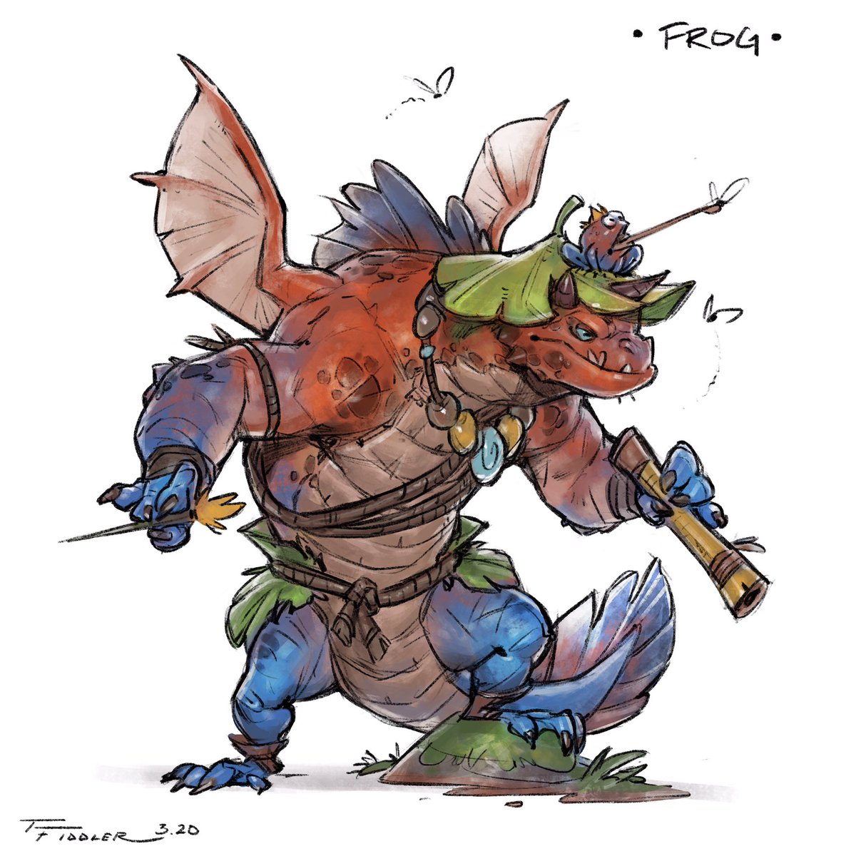 「Day 7 of DragonMarch!!? Frog! ? A poison dart frog to be sp」Taran ...