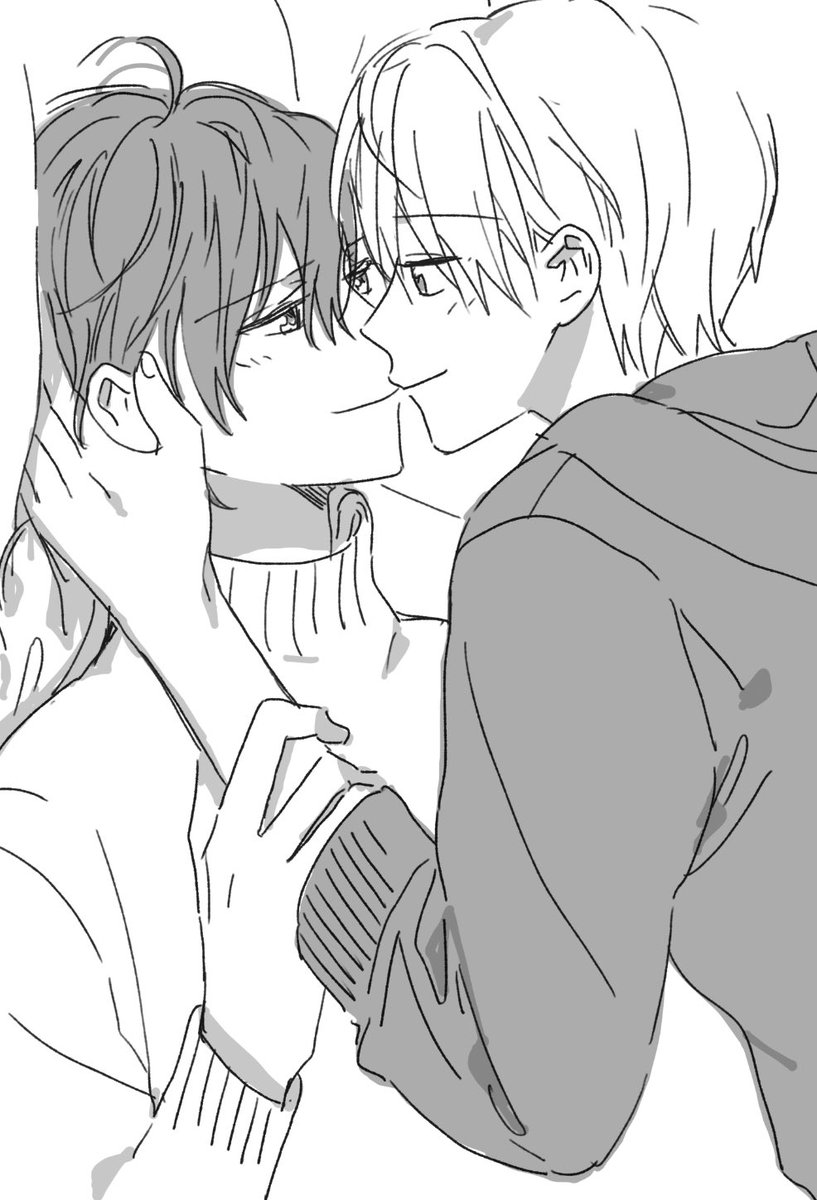 「イチャイチャする青白 」merorico🐰J庭ほ05aの漫画