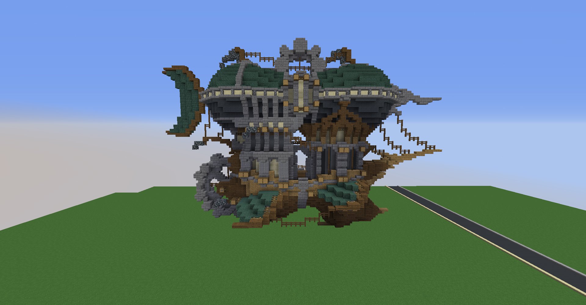Steampunk Zeppelin Minecraft