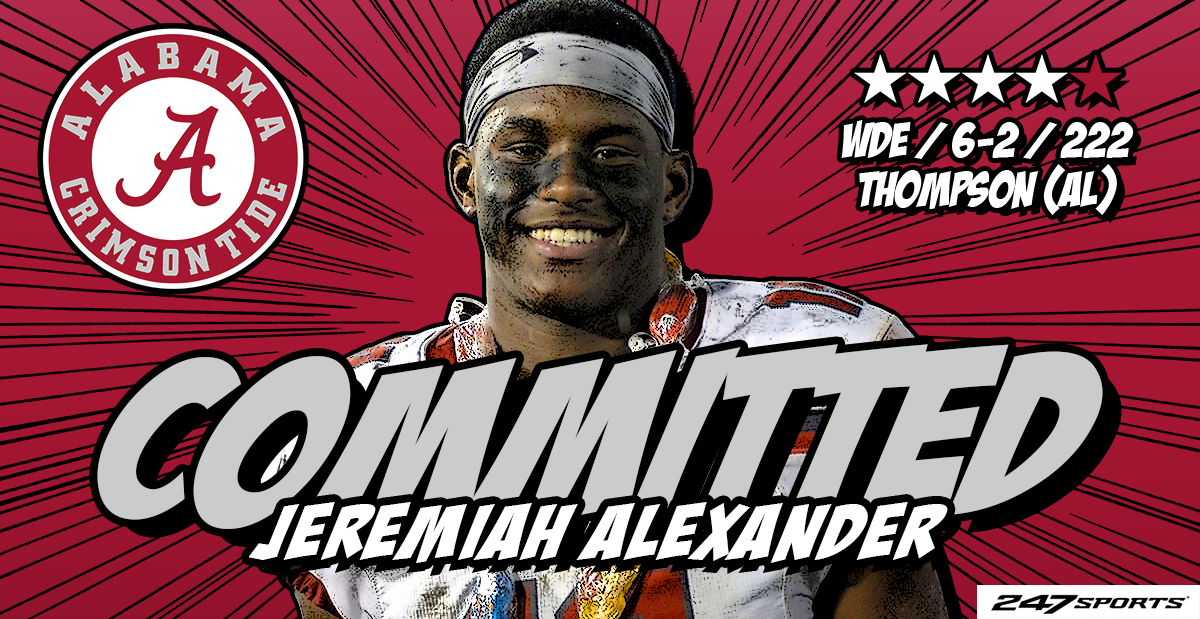 2022 4* WDE Jeremiah Alexander commits to Alabama : r/CFB