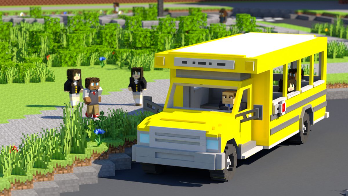School Bus In Minecraft