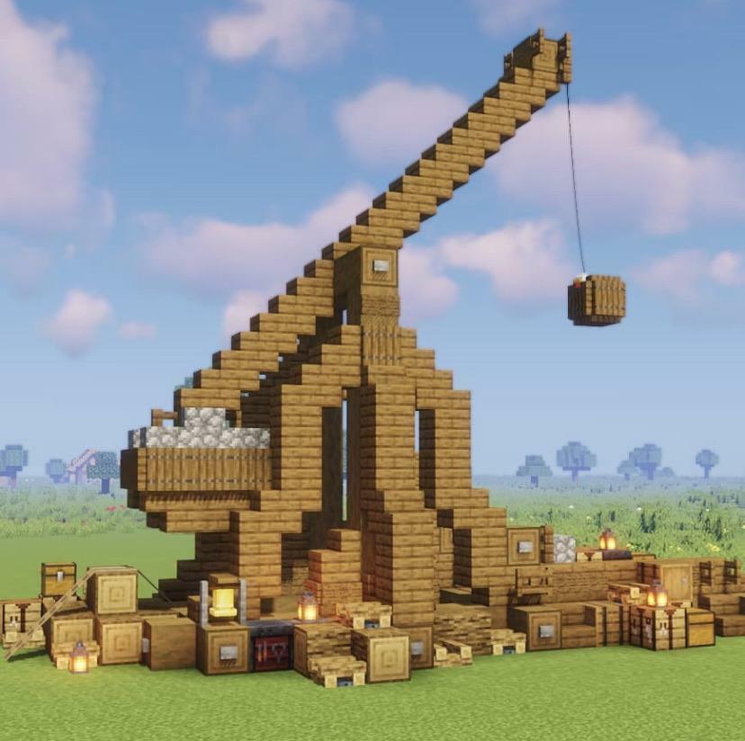 Minecraft Medieval Catapult
