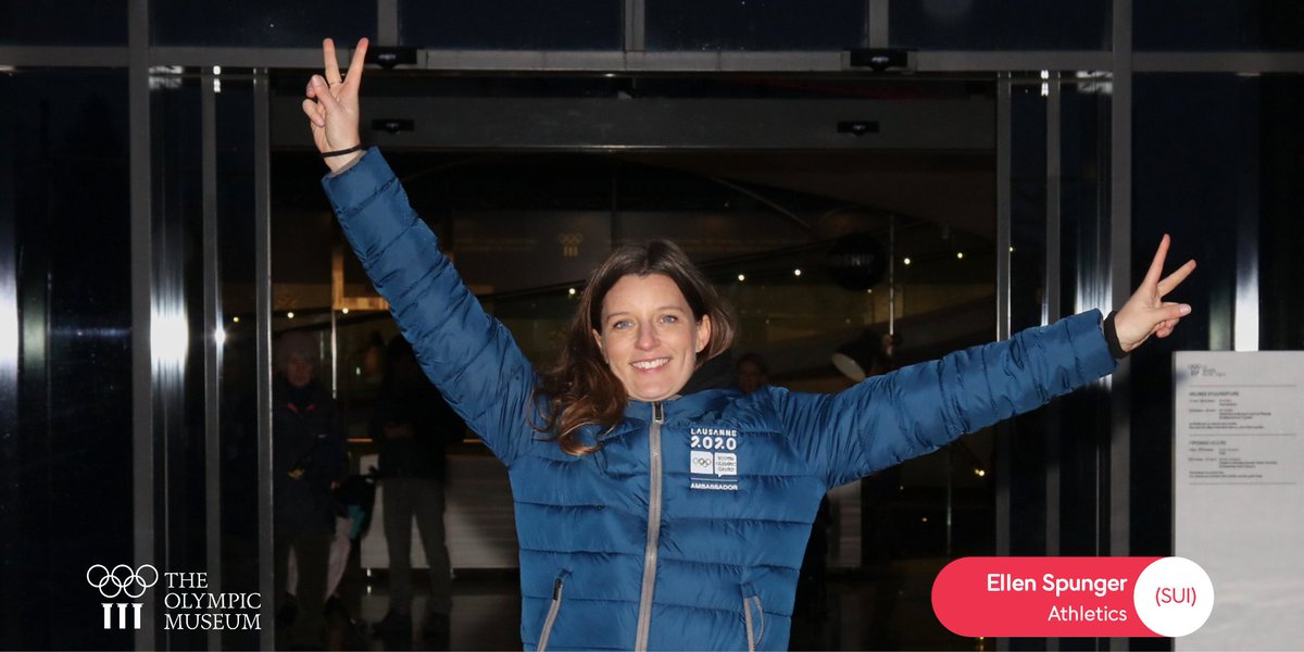 Ellen Sprunger, an Olympian visiting The Olympic Museum (SUI, athletics ...
