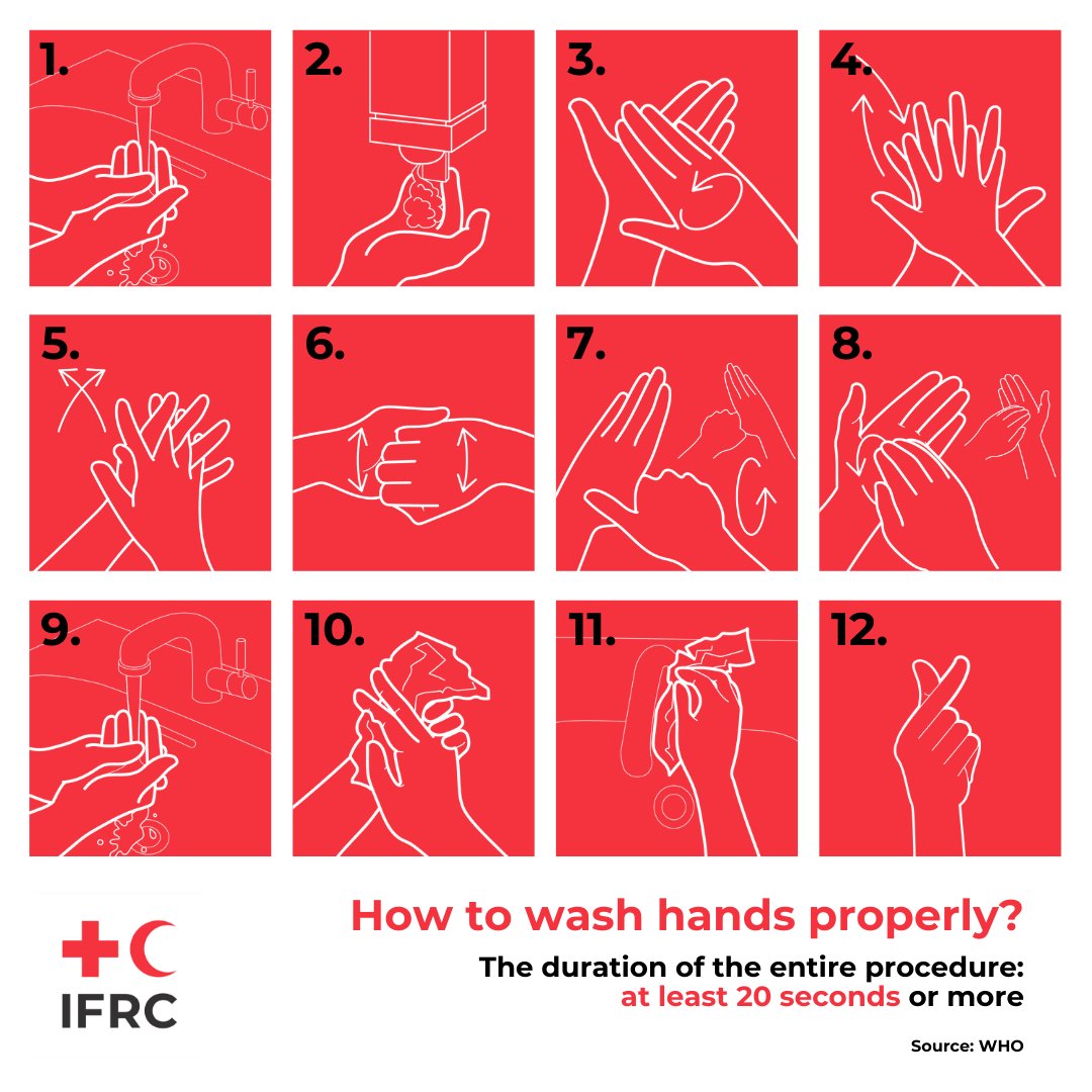Proper Hand Washing Flyer Large