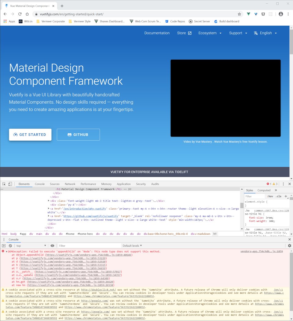 Vuetify.js on Twitter: "We are tracking, fix will go live soon. You can track progress in this ...