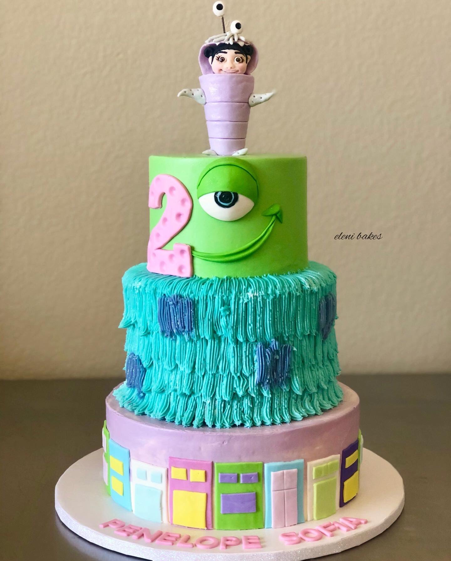 Monsters Inc Birthday Party Cake Girl Monsters Inc Birthday Cake