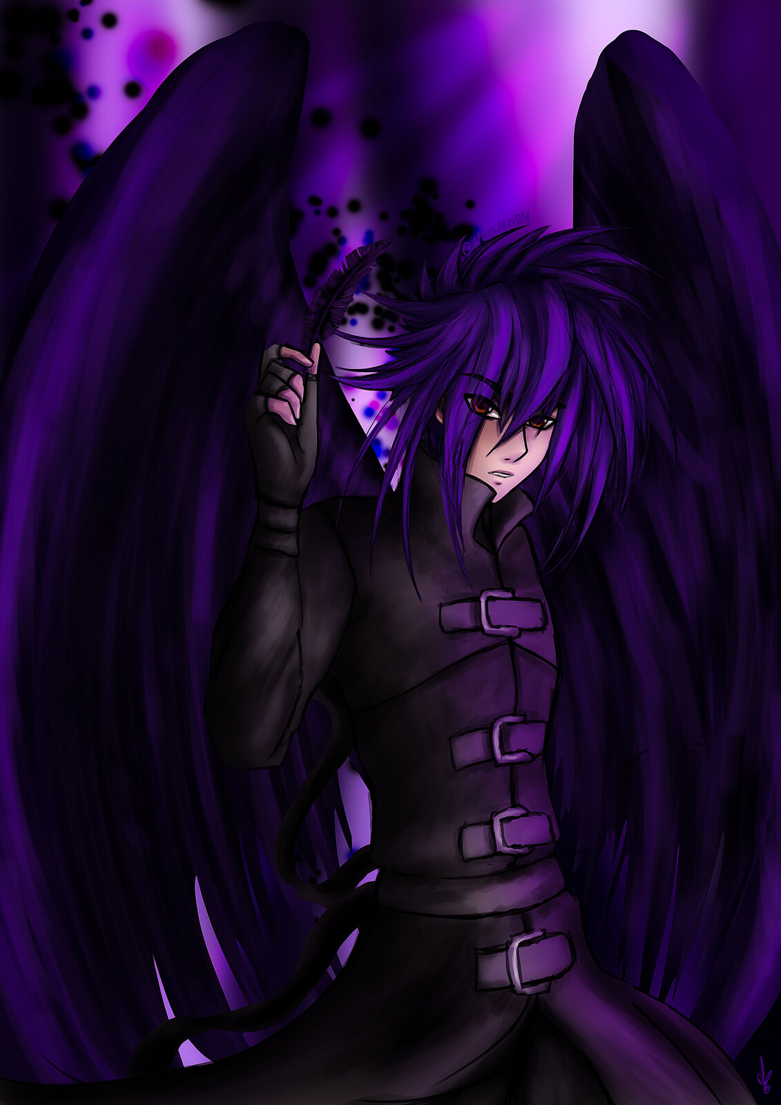 Anime Dark Angel Guy Opposites Attract (Journée Light Demon X Nuit