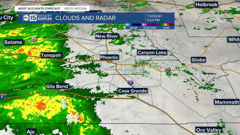Rain moving in! LIVE RADAR HERE: abc15wx azwx phoenix rain abc15 az wx ...