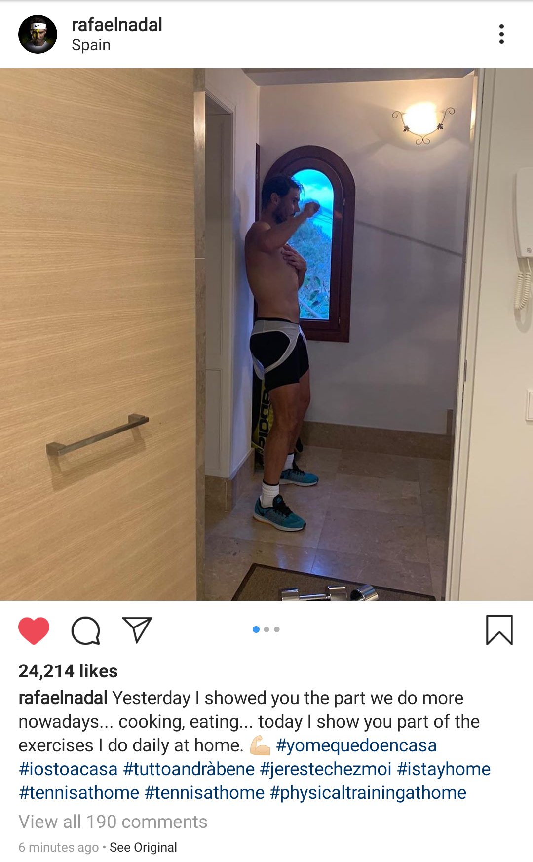ro on Twitter: "Rafa's insta turning into a thirst trap is giving me life 🤤 thank you for the ...