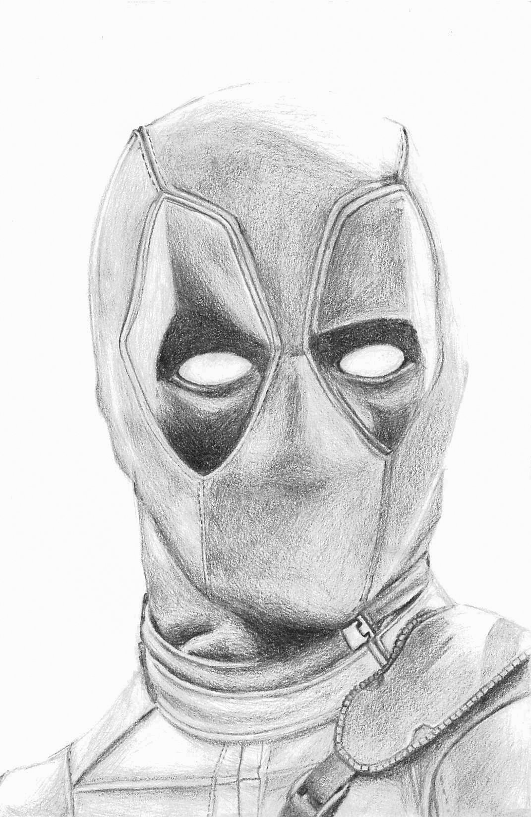 Deadpool Drawing Face