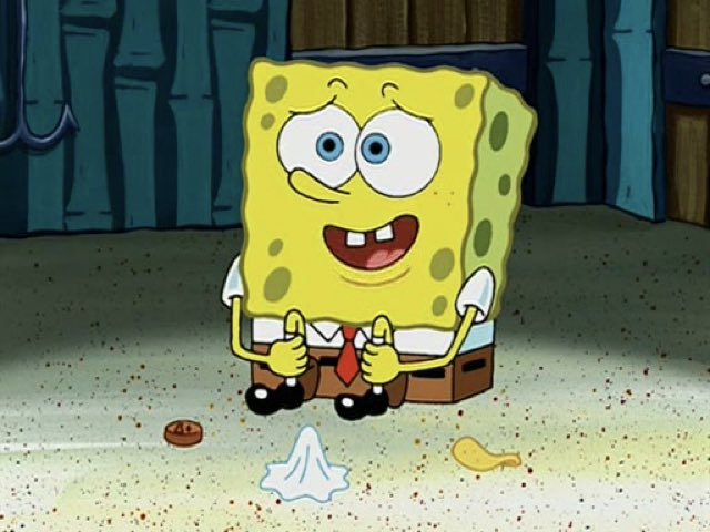Spongebob Sitting Alone