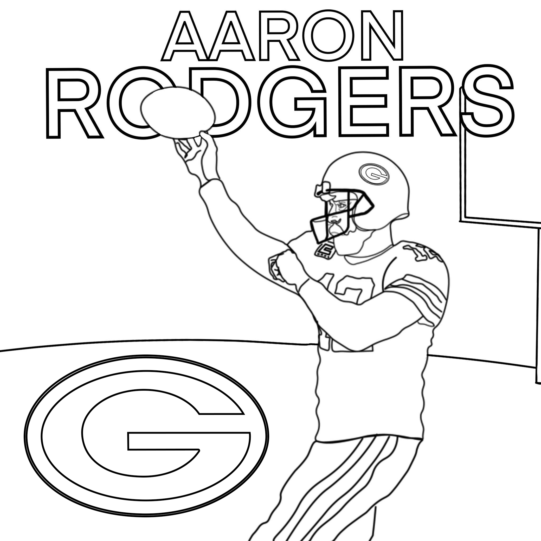 Coloring Pages For Boys Football Packers