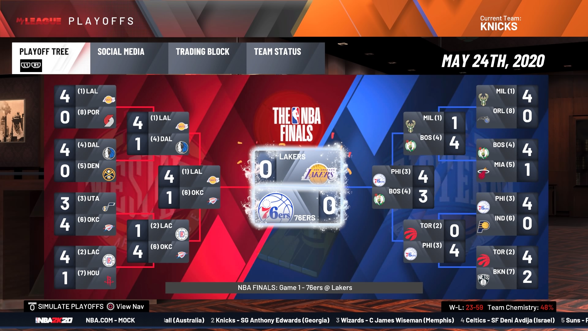 Ball Don t Lie on X Here s the full playoff bracket. What sticks out https t y2mZqFrC0d X
