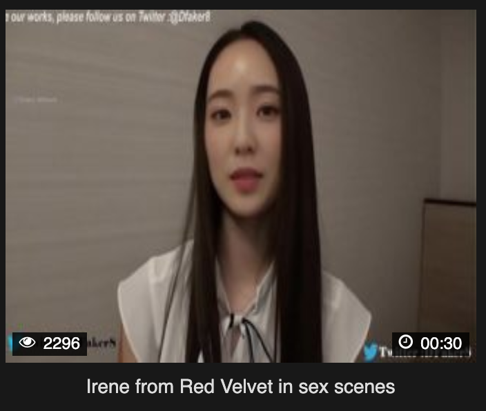 Tijana, Balkan Webcam Model on Twitter: "https://t.co/vSgOHKS8VK #IRENE #kpop #Deepfakes # ...