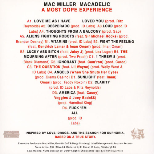 Mac Miller Macadelic Tracklist