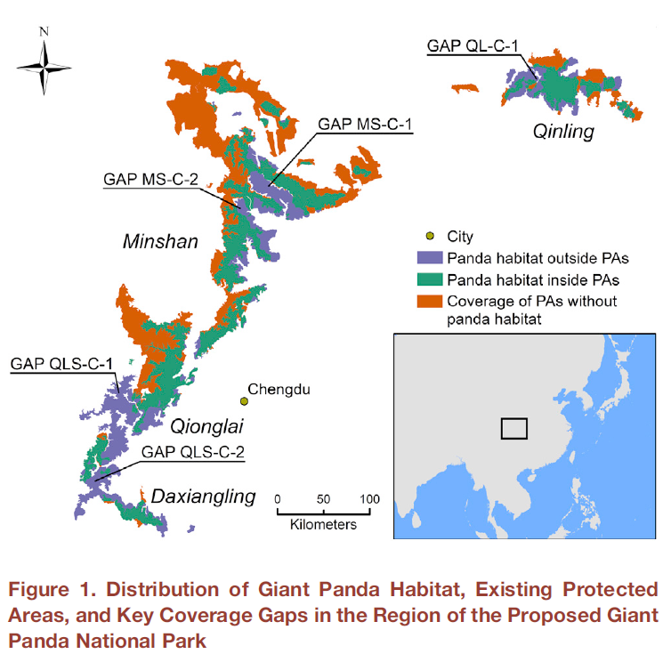 Giant Panda Habitat Map