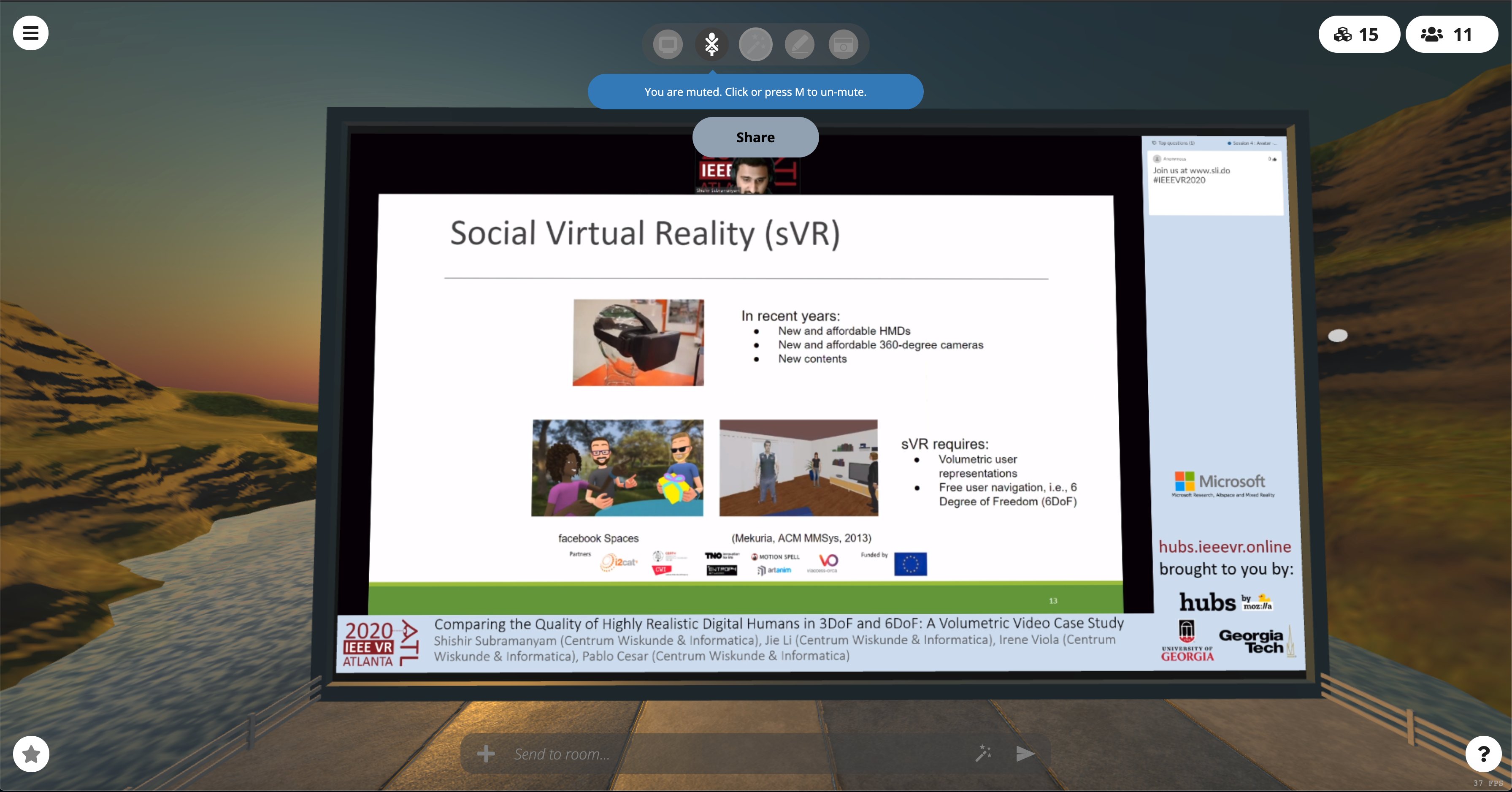 🕷 Dr. Vinoba Vinayagamoorthy on Twitter: "Last session of the day today at #IEEEVR2020 was a ...