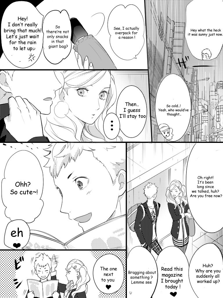 「Ryuji x Ann short doujinshi - English translation drawn by @」なる☘️の漫画