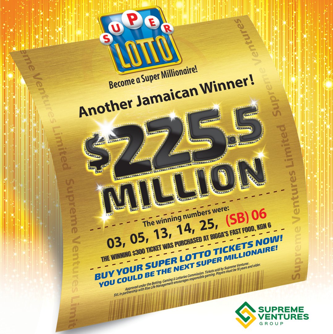 Supreme Ventures Ltd on X In case you forgot We had a SuperLotto winner the other day With 225.5 million in winnings at at time like this what s the first thing you