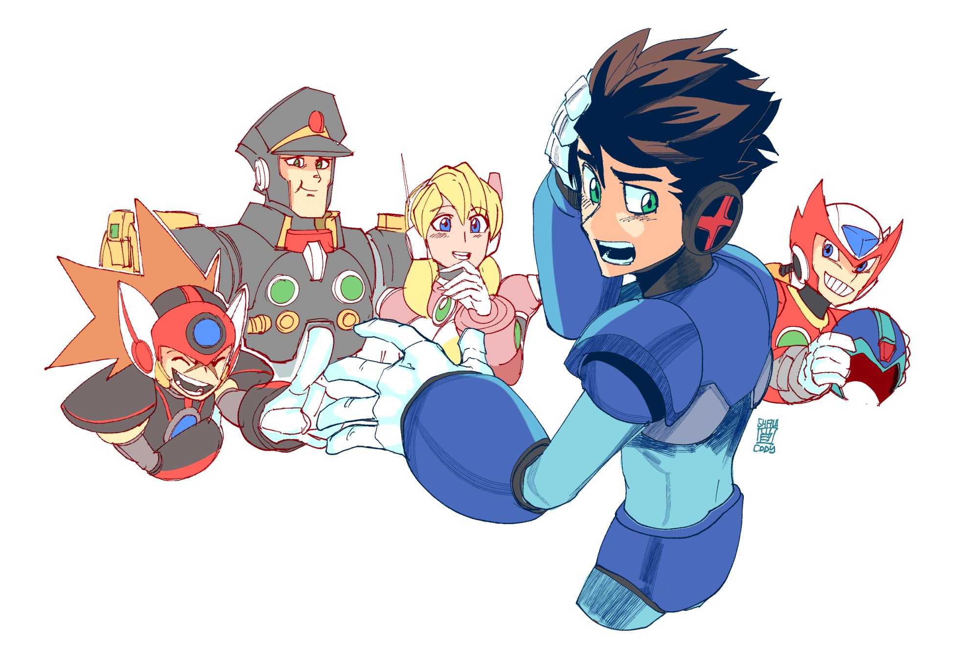 Zero Megaman X No Helmet