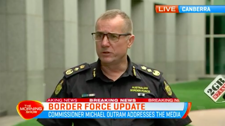 BREAKING : Commissioner of the Australian Border Force Michael Outram ...