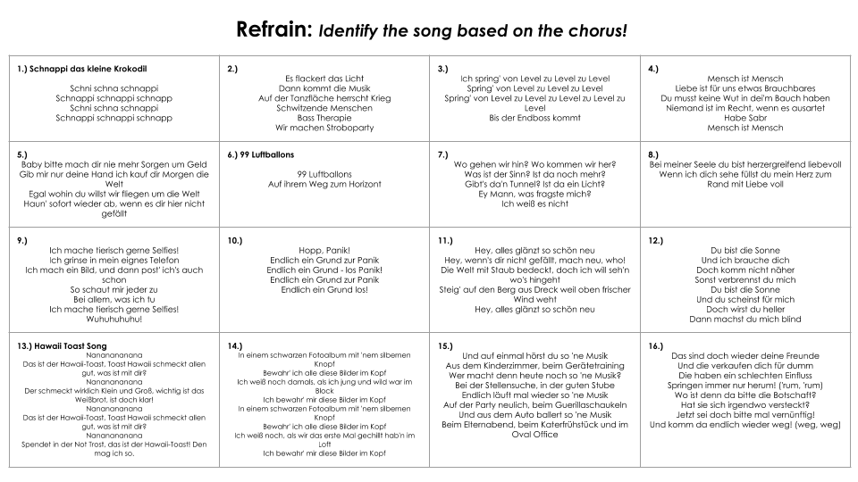 Für Immer Jung Lyrics