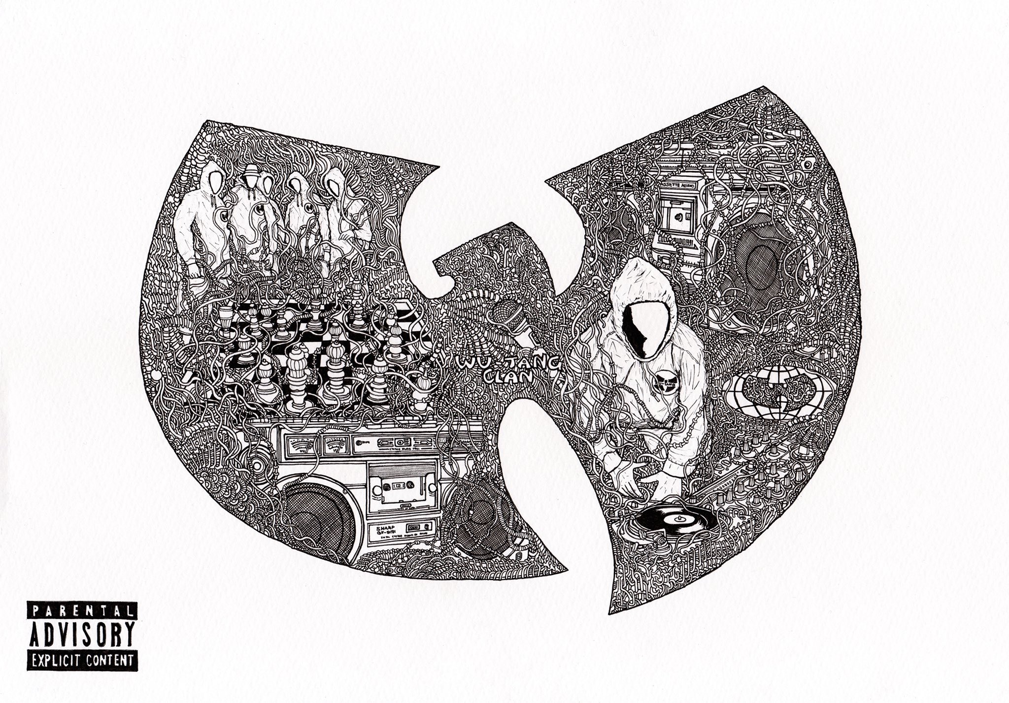 Wu Tang Symbol Drawing
