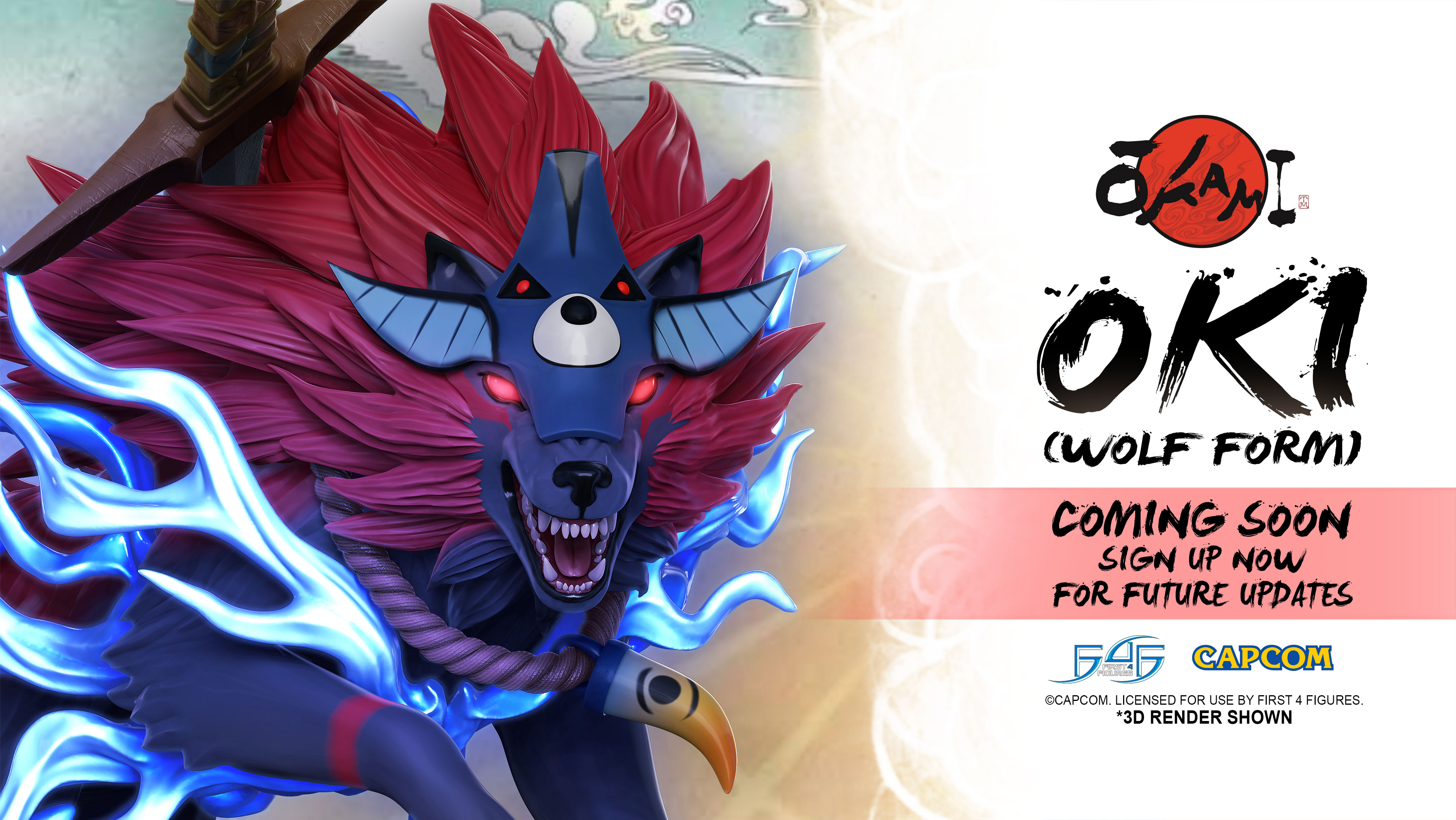 Okami Amaterasu And Oki Wolf