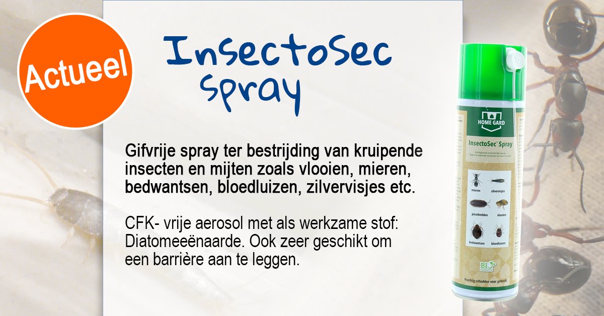 Span Groothandel on Twitter: "De InsectoSec Spray is ideaal tegen klein, kriebelend en kruipend ...