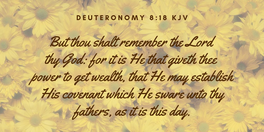 Deut 8 18