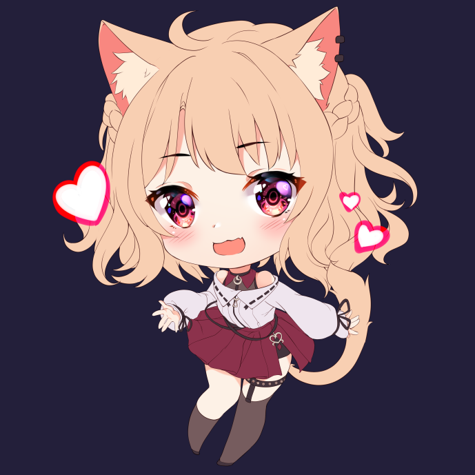 「Working on a chibi of my OC. I love her.」|SquChan 🌙 VYUGENのイラスト