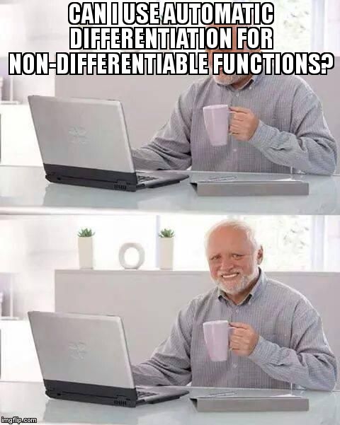 Meme Overflow On Twitter Can I Use Automatic Differentiation For Non Differentiable Functions 1971