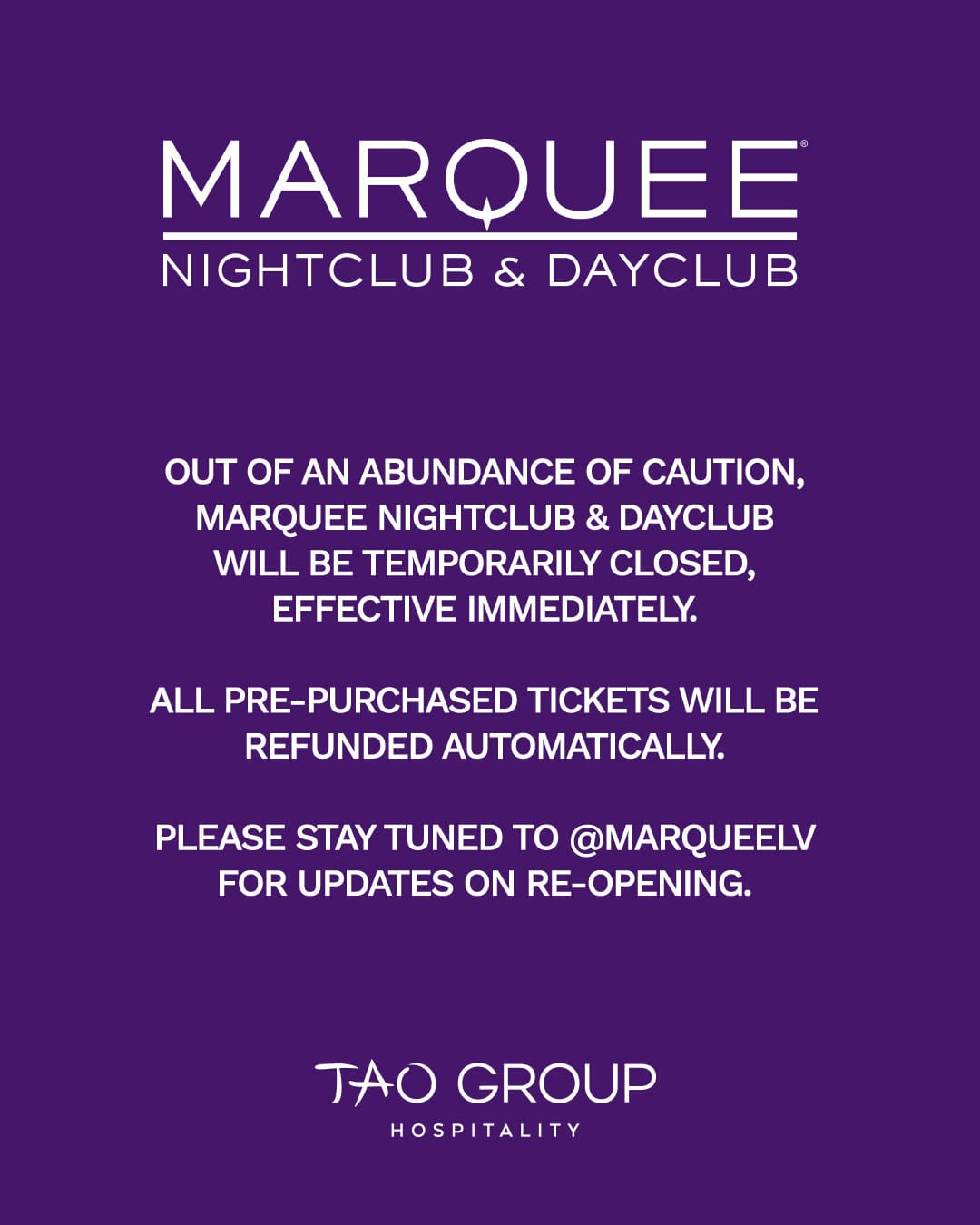 Marquee Nightclub Logo