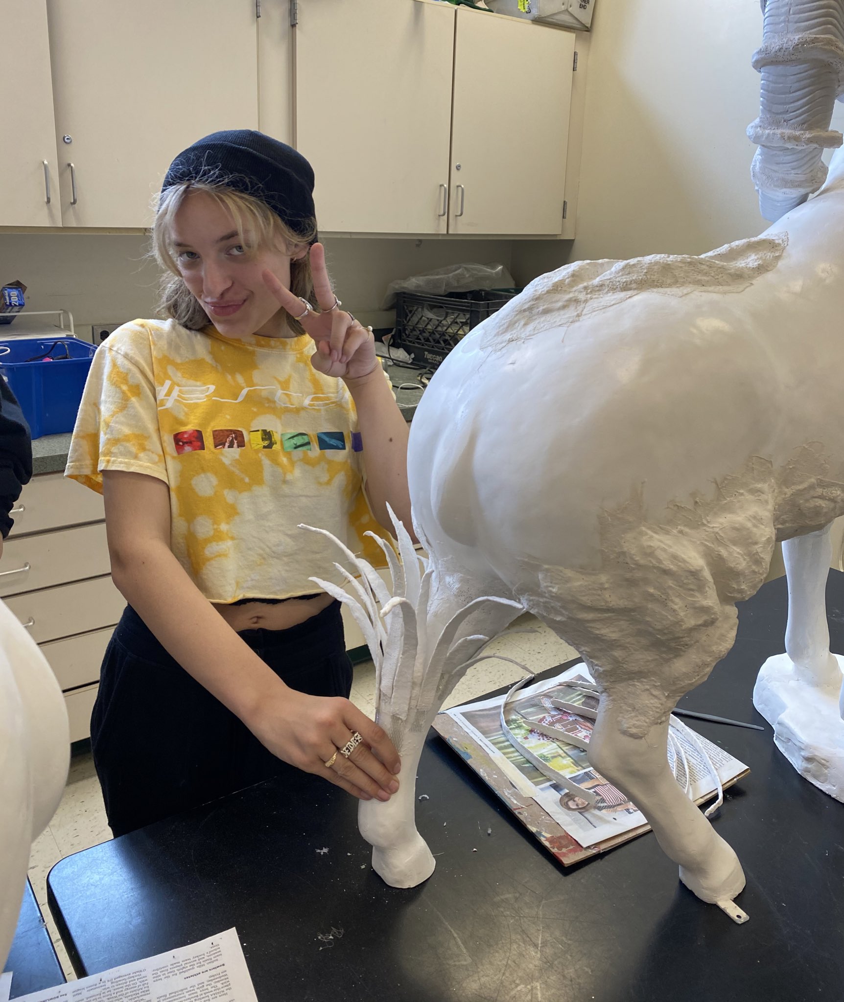 High School Ceramic Sculptures