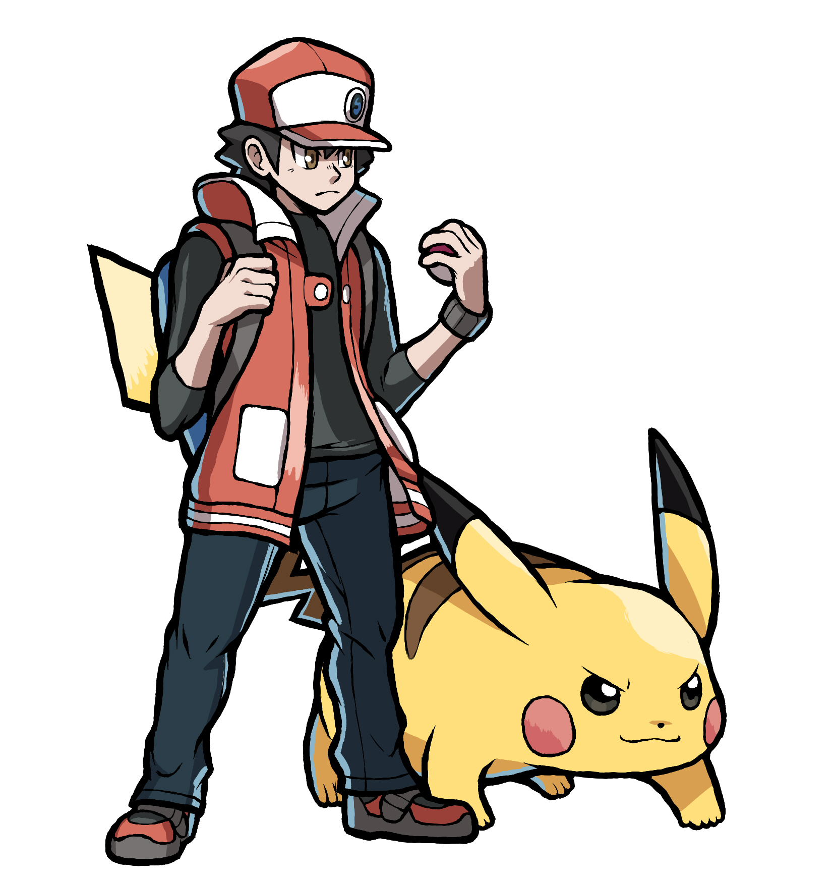 Pokemon Red Trainer Fan Art