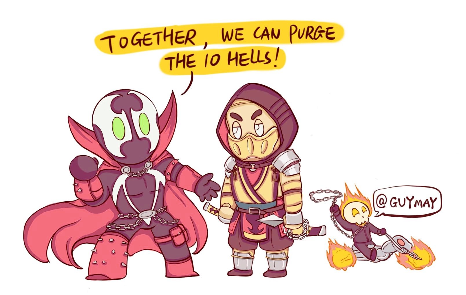 Ghost Rider Vs Scorpion