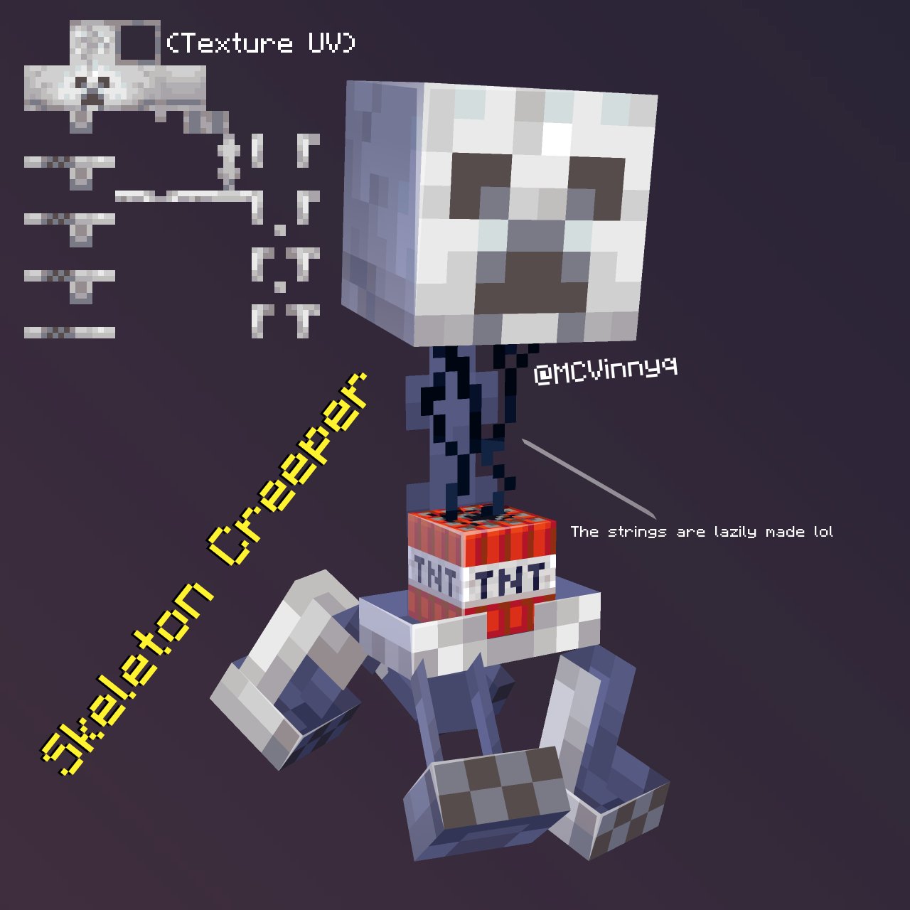 Minecraft Creeper And Skeleton