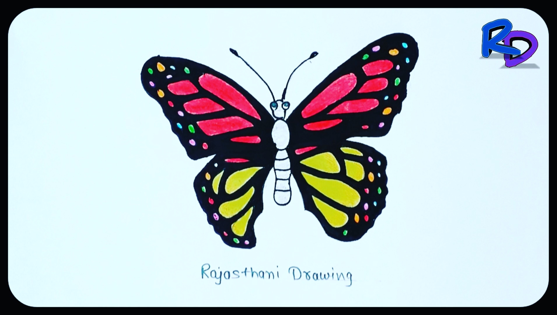 Butterfly Drawings With Color For Kids
