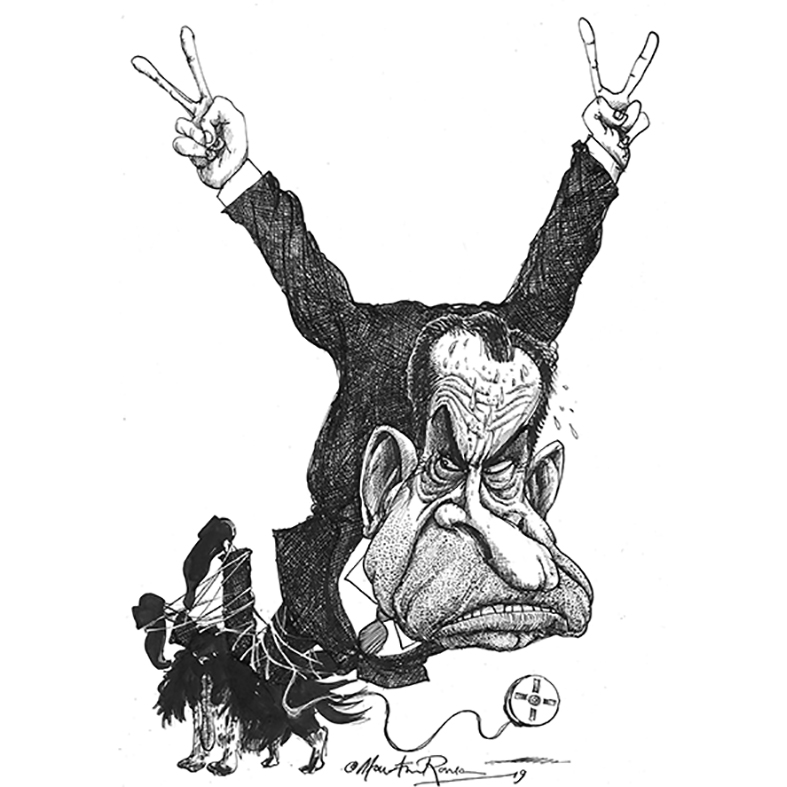 The Cartoon Museum on Twitter: "Richard Nixon, president from 1969–1974 ...