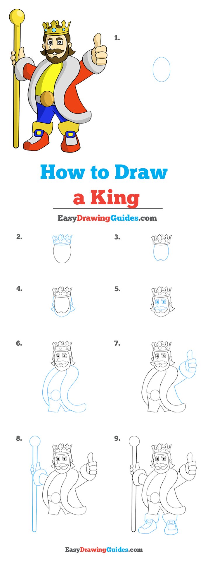 King Drawing For Kids