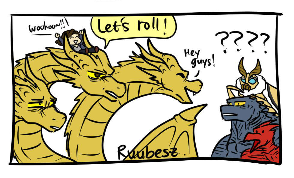 「Got a new Dub of @ruubesz King Ghidorah comic! https://t.co/」Cougar ...