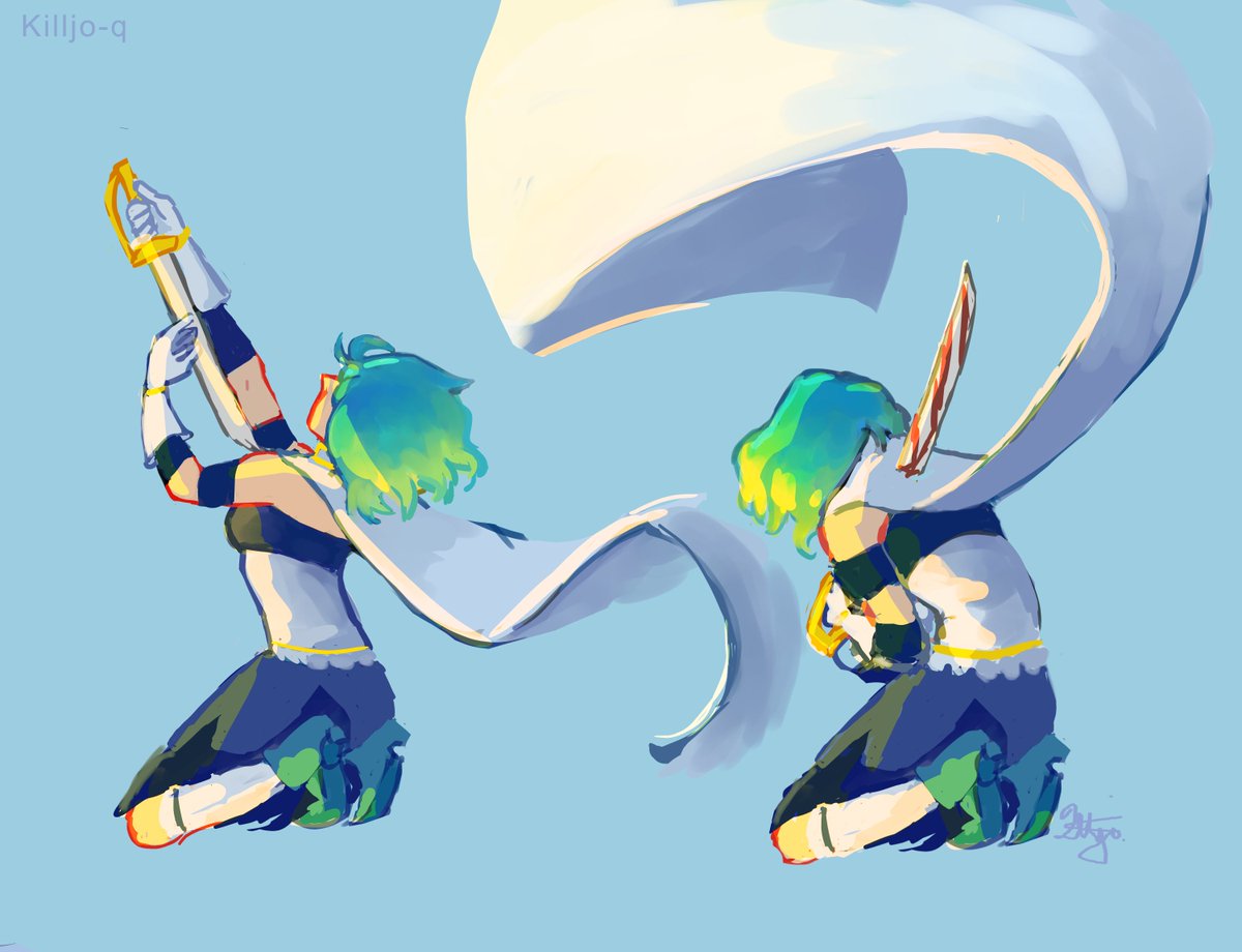 「Ooh this one's old. Some sad Sayaka art 」|Q 🦇 (working on c0mms)のイラスト