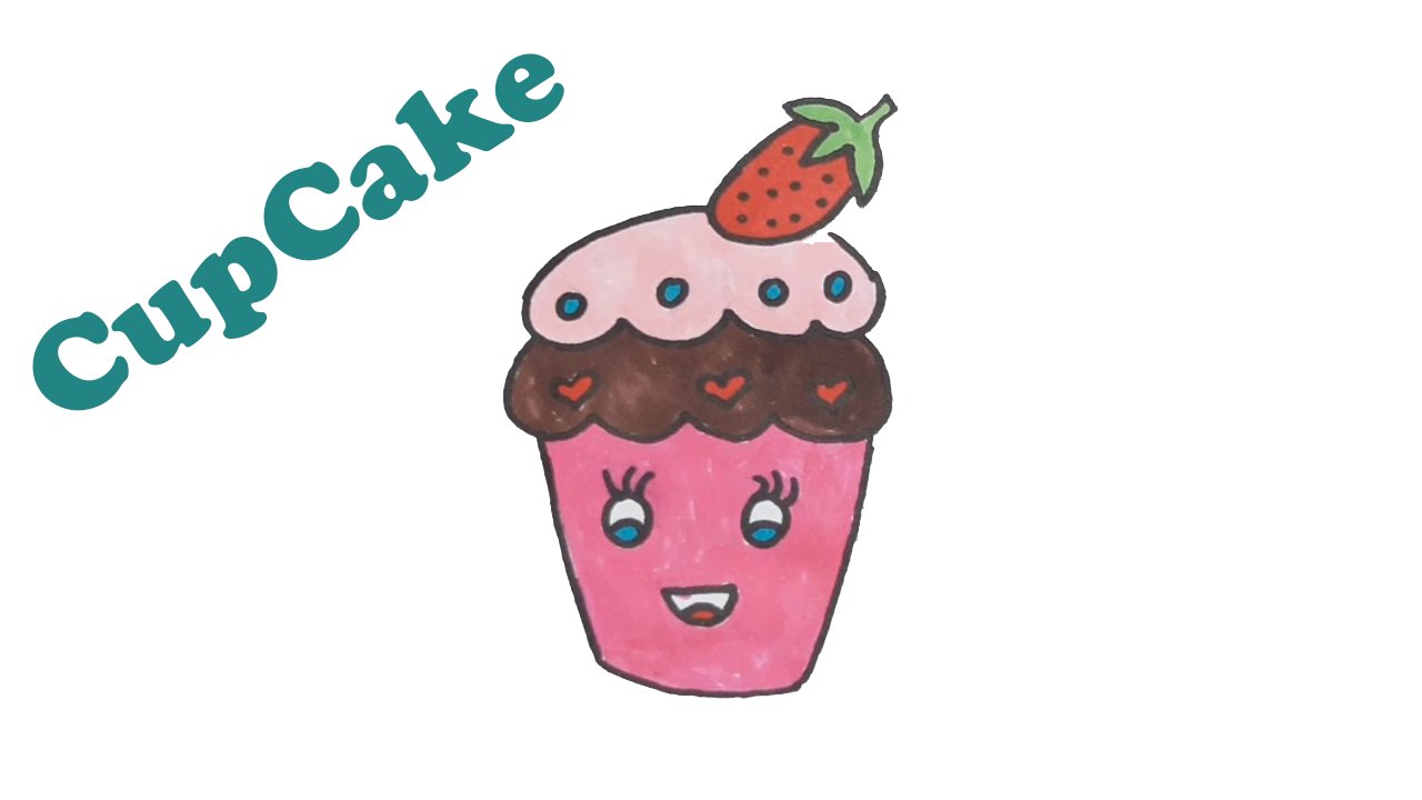 How To Draw A Cute Cupcake Step By Step