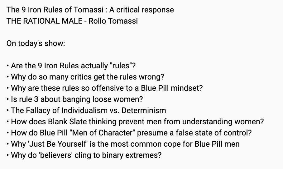 Rollo Tomassi on Twitter: "https://t.co/Dbt0t1s9mL" / Twitter