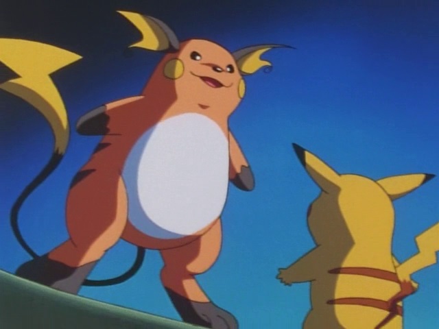 Pokemon Raichu Vs Pikachu