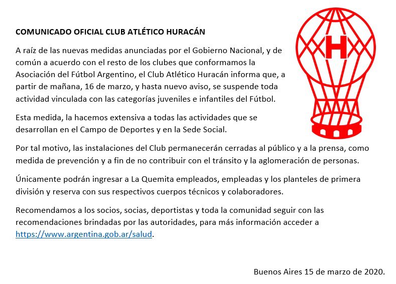 Logotipo Del Atletico Huracan Fútbol Profesional Club Atlético