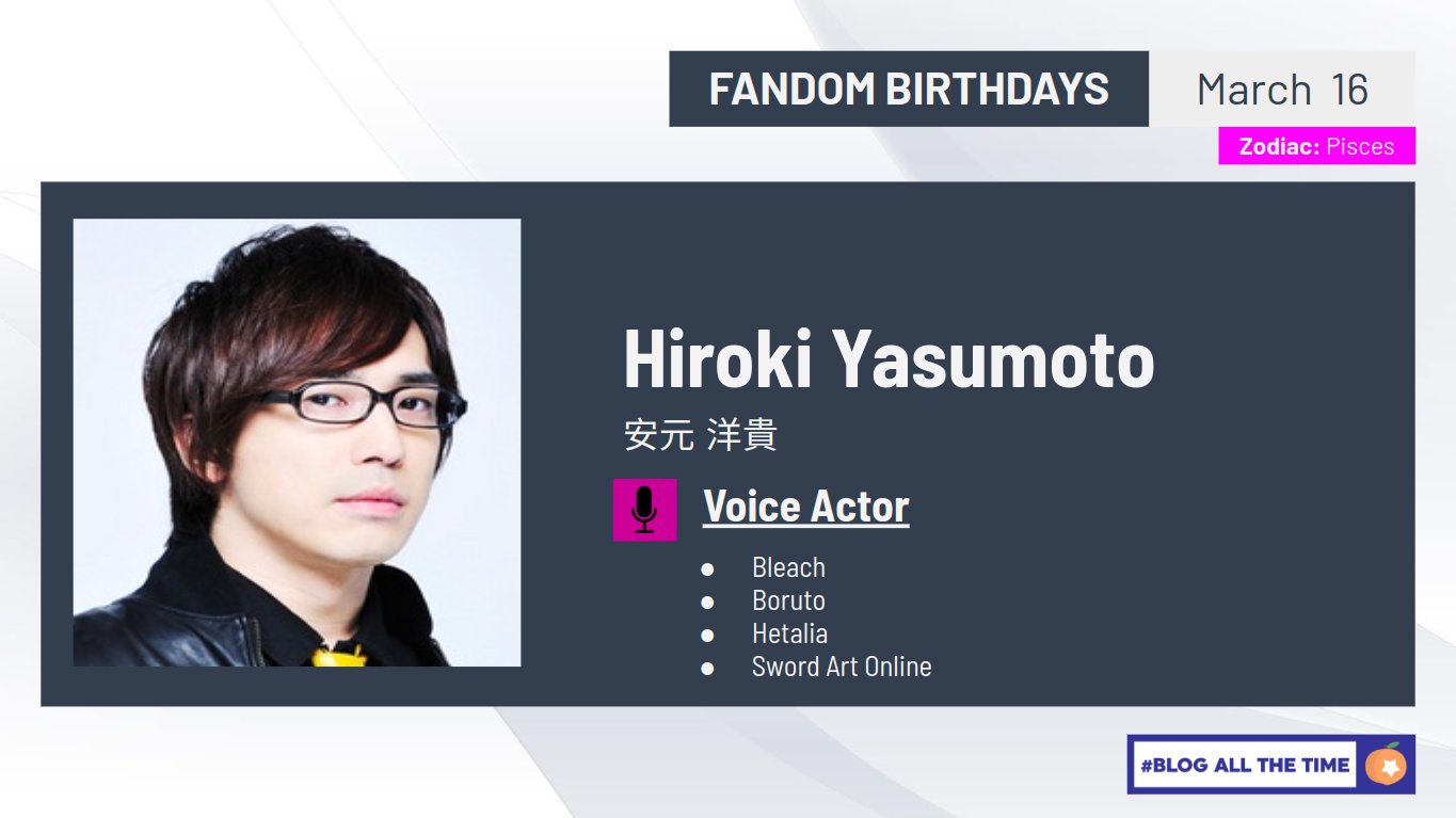Hiroki Yasumoto Voice Actor