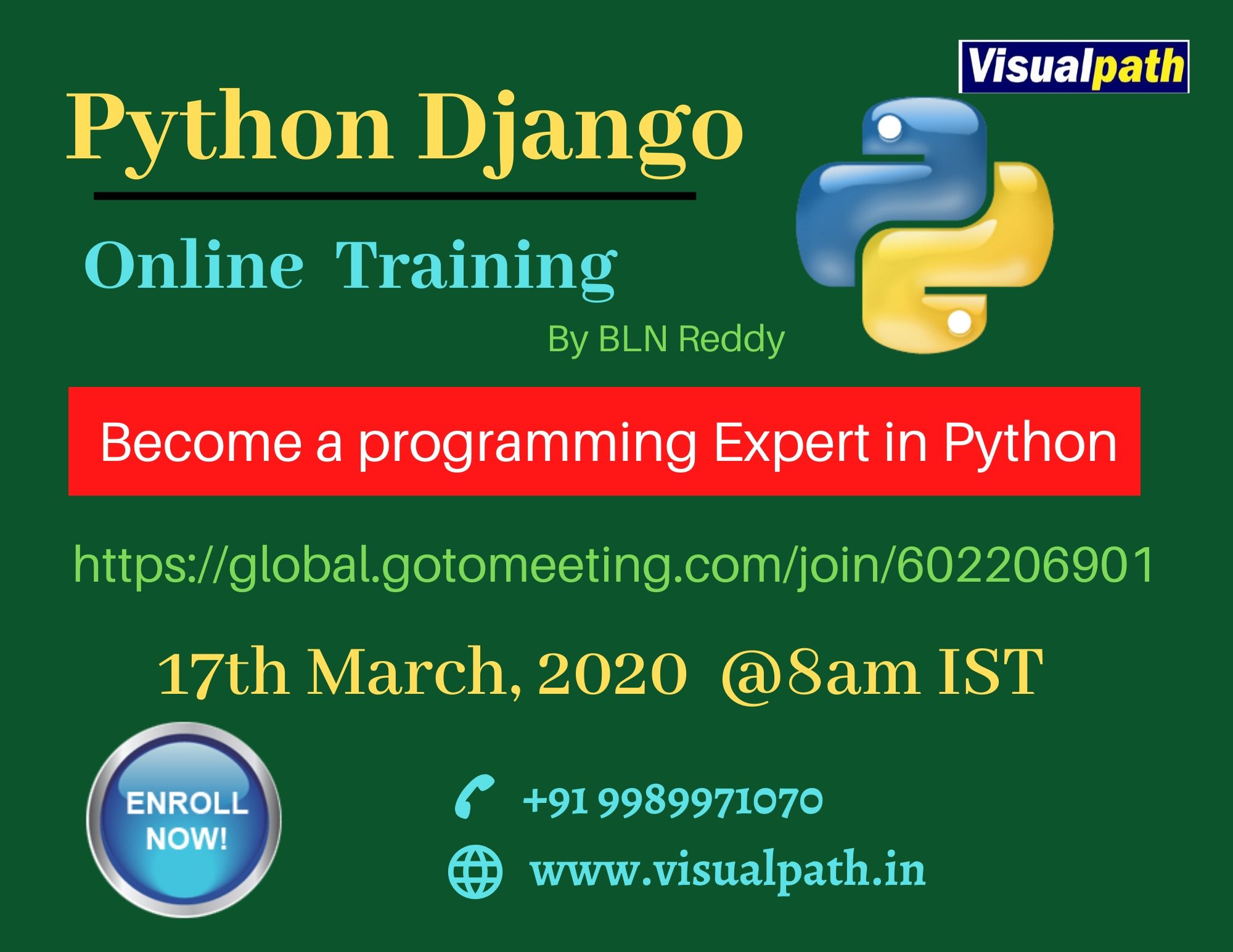 Visualpath On Twitter Visualpath Offers Best Python Django Course In Onlinemode Get Enroll