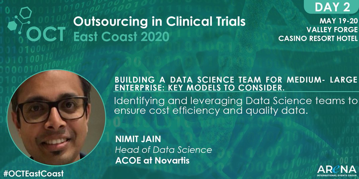 Arena OCT Series on Twitter: "Nimit Jain of @Novartis will lead our "Building a Data Science ...