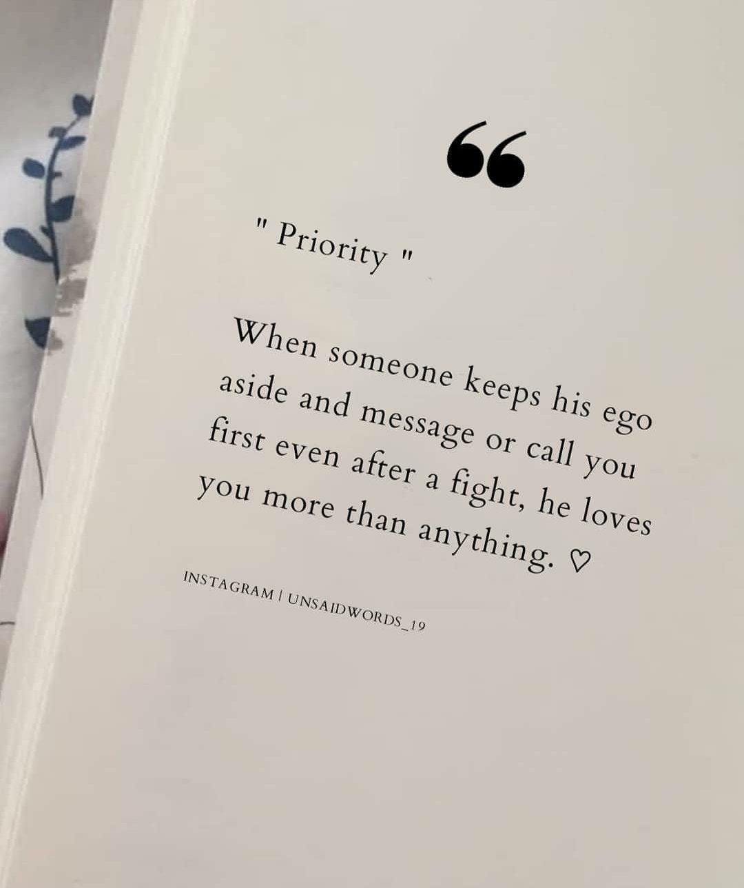 Priority Quotes Love